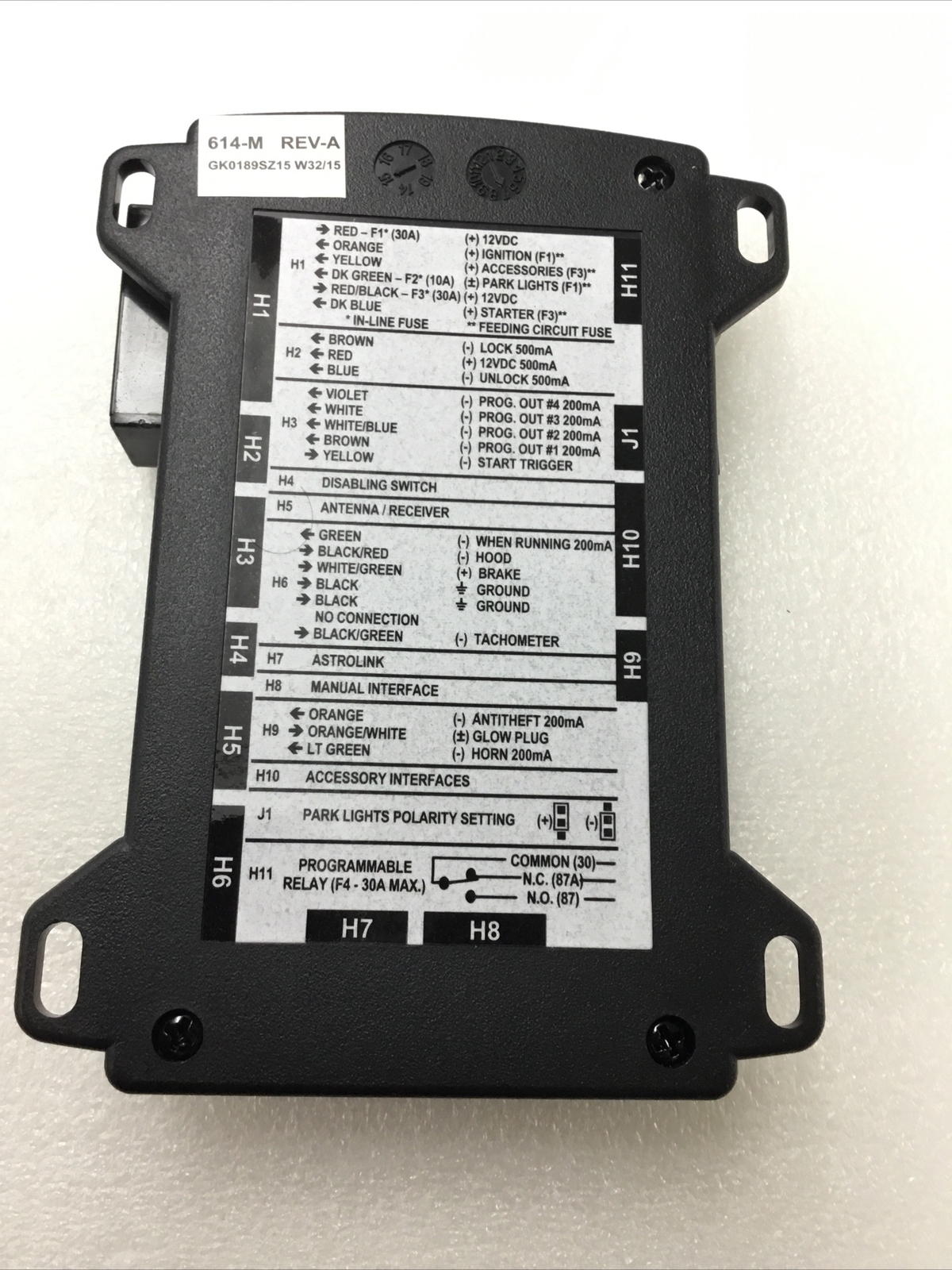 NEW Replacement AstroStart RS-614XR Remote Start Module Brain ONLY 614 ...