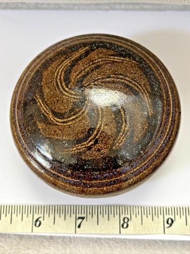 Jensen Pottery Trinket Bowl w Lid Signed Art Pottery by Master Potter ...