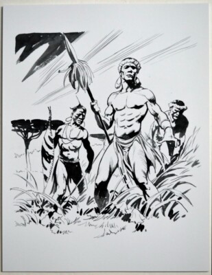 TARZAN - Jungle Natives PRINT Mike Hoffman a Edgar Rice Burroughs 2013 ...