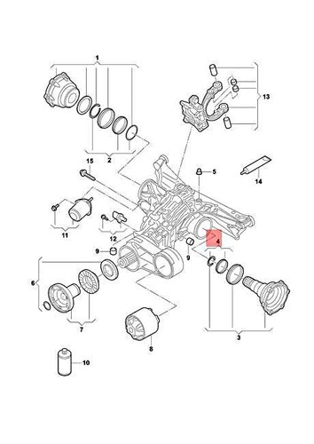 Genuine AUDI A4 Avant S4 quattro Repair Kit For Shaft Oil Seal Left ...