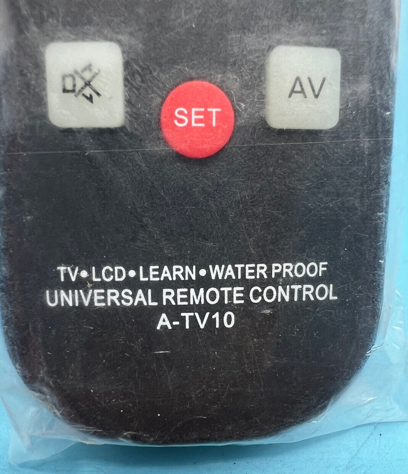 Universal Large Button Television Tv Remote Control A-Tv10 Waterproof ...