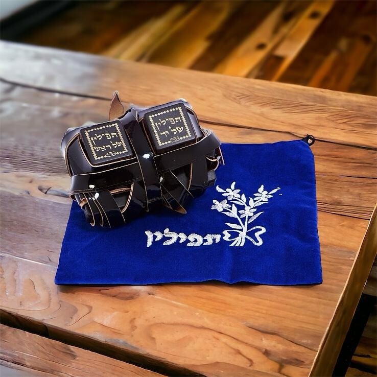 TOP QUALITY TEFILLIN -LEFT HANDED Sephardic Jewish Kosher Sefaradi ...