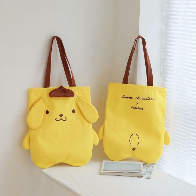 Pom Pom Purin kuromi shopping bag handbag tote storage bag shoulder bag ...