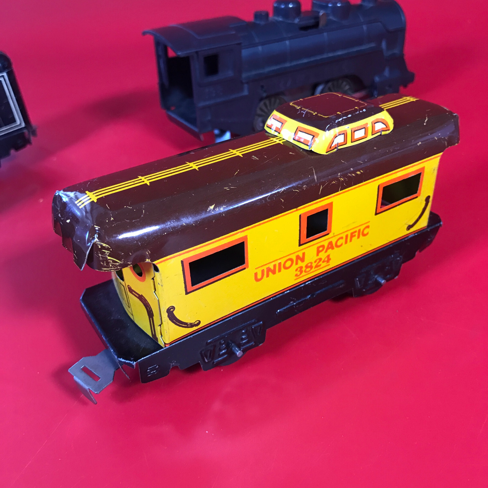 Marx Steam 198 Locomotive and 3 cars - 91257 Seaboard, Union Pacific ...