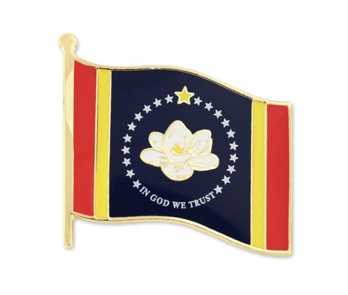 Mississippi MS New Flower Flag Pin Lapel Tie Tack LDS Missionary ...