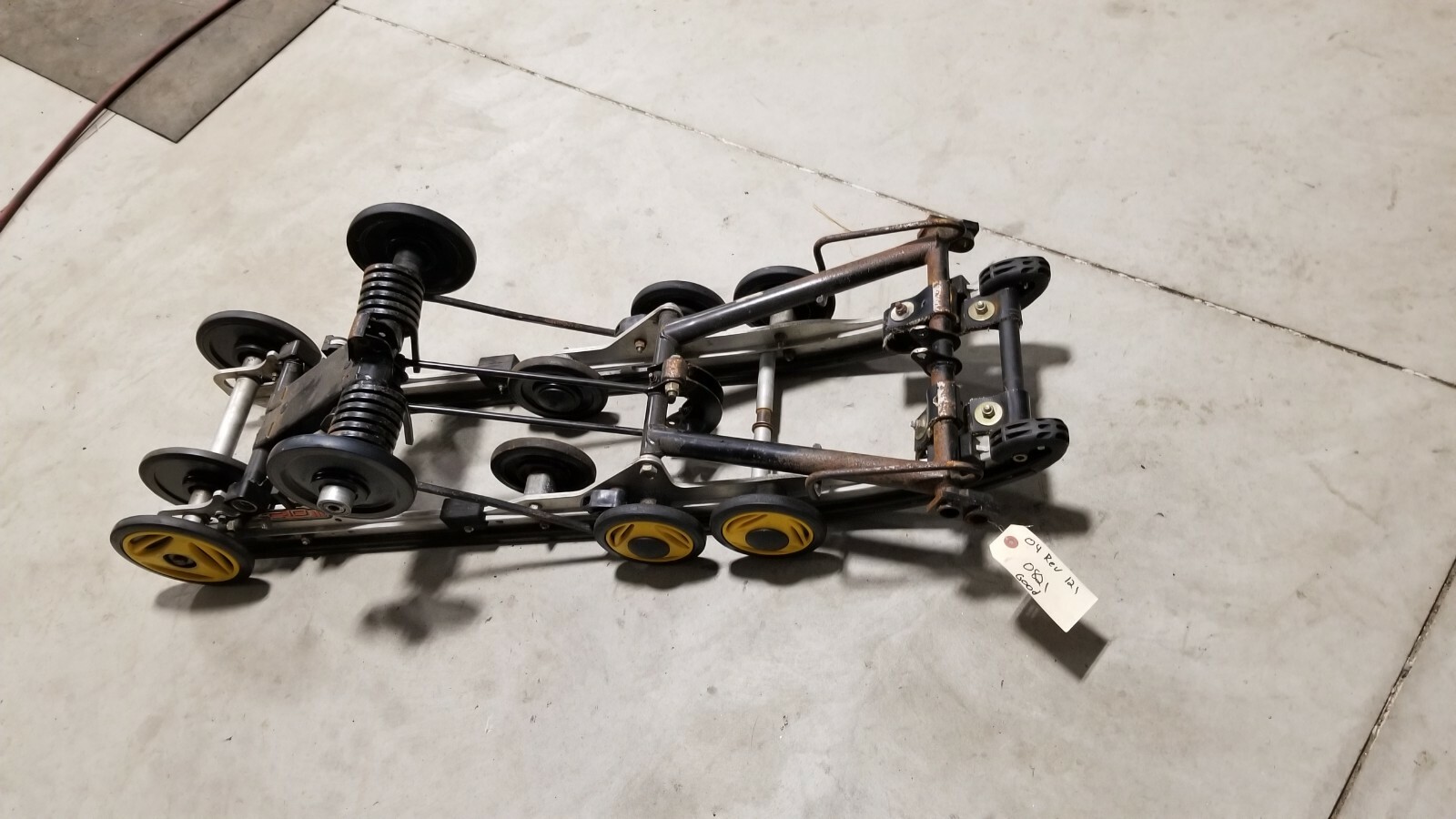 Skidoo Rev SC3 Rear Suspension Idler Wheels Bogie Rails Skid Frame 800 ...