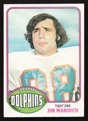 Jim Mandich 1976 Topps #154 Miami Dolphins EX {0417 | eBay
