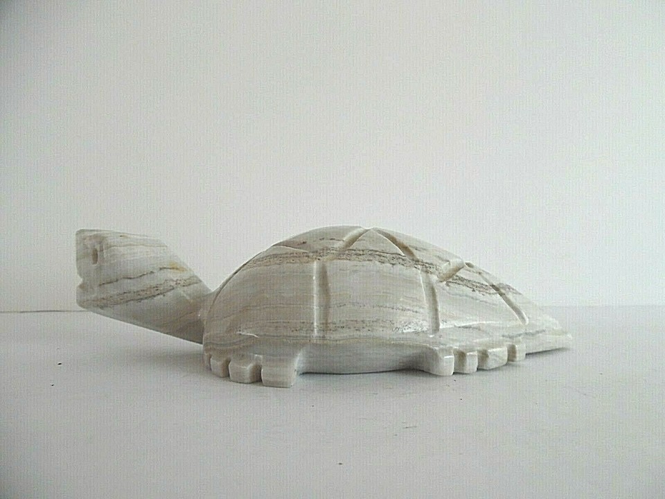 Hand Carved Soap Stone Sea Turtle Light Color | eBay