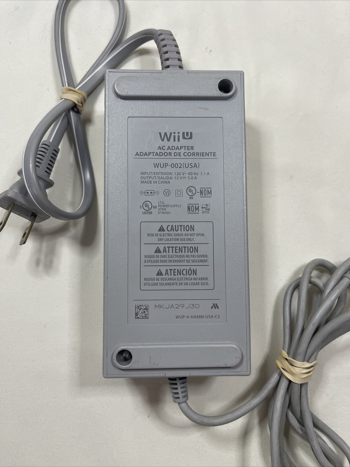 Official OEM Nintendo Wii U Power Supply Cord Ac Adapter - Tested and ...