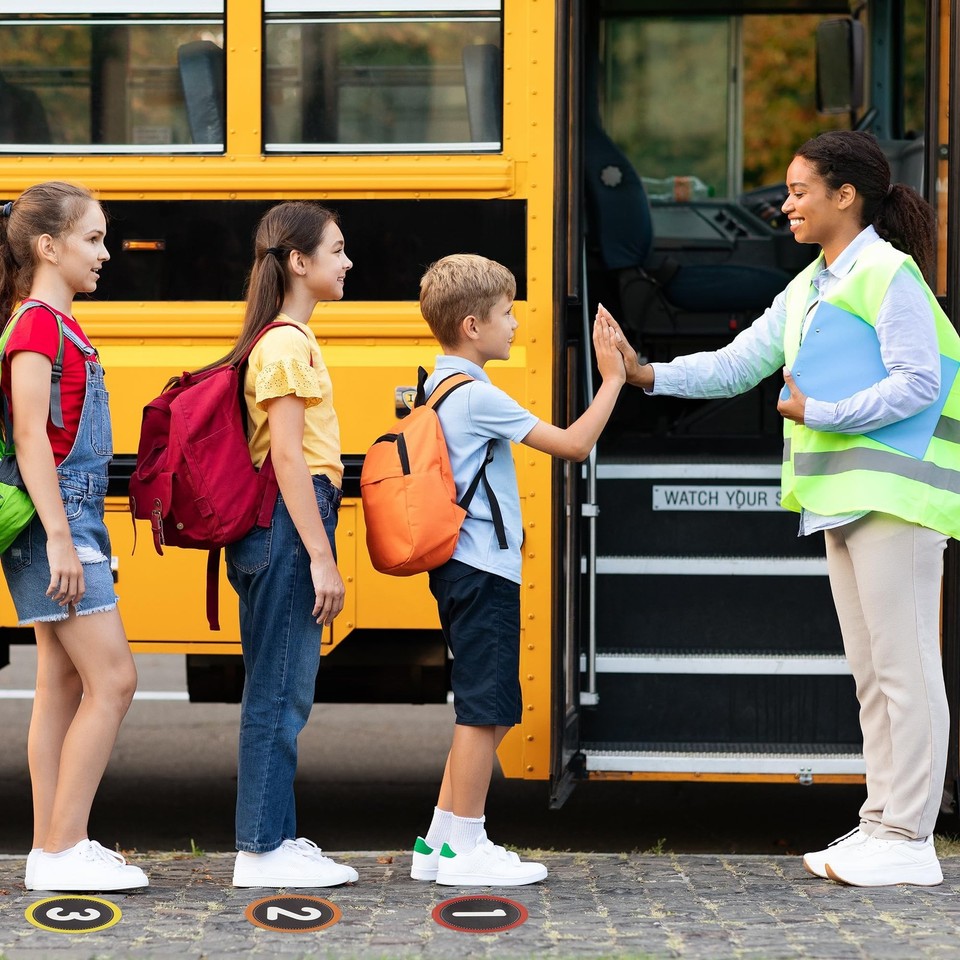 Line up Spots for Classroom Floor Number Stickers 36Pcs Line up Dots ...