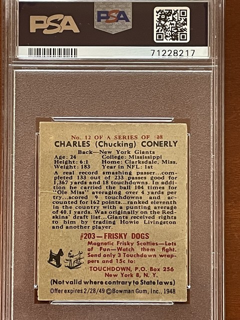 1948 Bowman - #12 Charlie Conerly (RC) for sale online | eBay