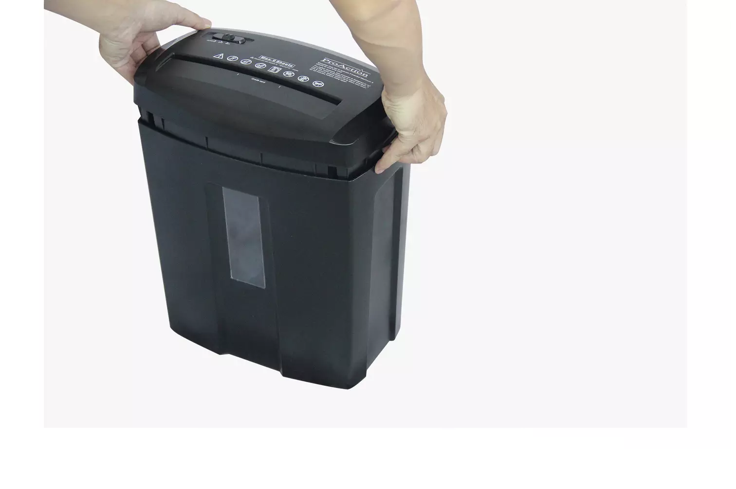 ProAction Paper Shredder 6 Sheet 15 Litre Micro Cross Cut A4 Auto on ...