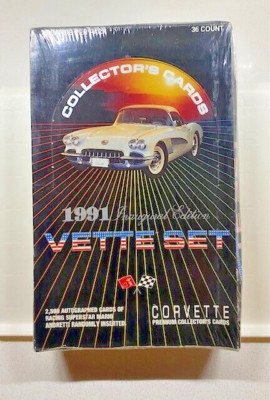 Vette Set 1991 Collector Trading Card Pack Box Corvette Collector 36 ...