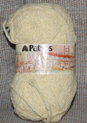 Patons Cotton Top Cotton Yellow 6420 Yarn Knit Crochet Craft Fast ...