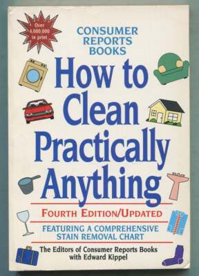 Consumer Reports Books How to Clean Practically Anything / 1996 | eBay