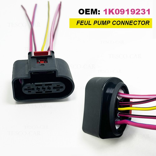 Fuel Pump Control Module Plug Pigtail For Audi VW Skoda 1K0919231 1K0 ...