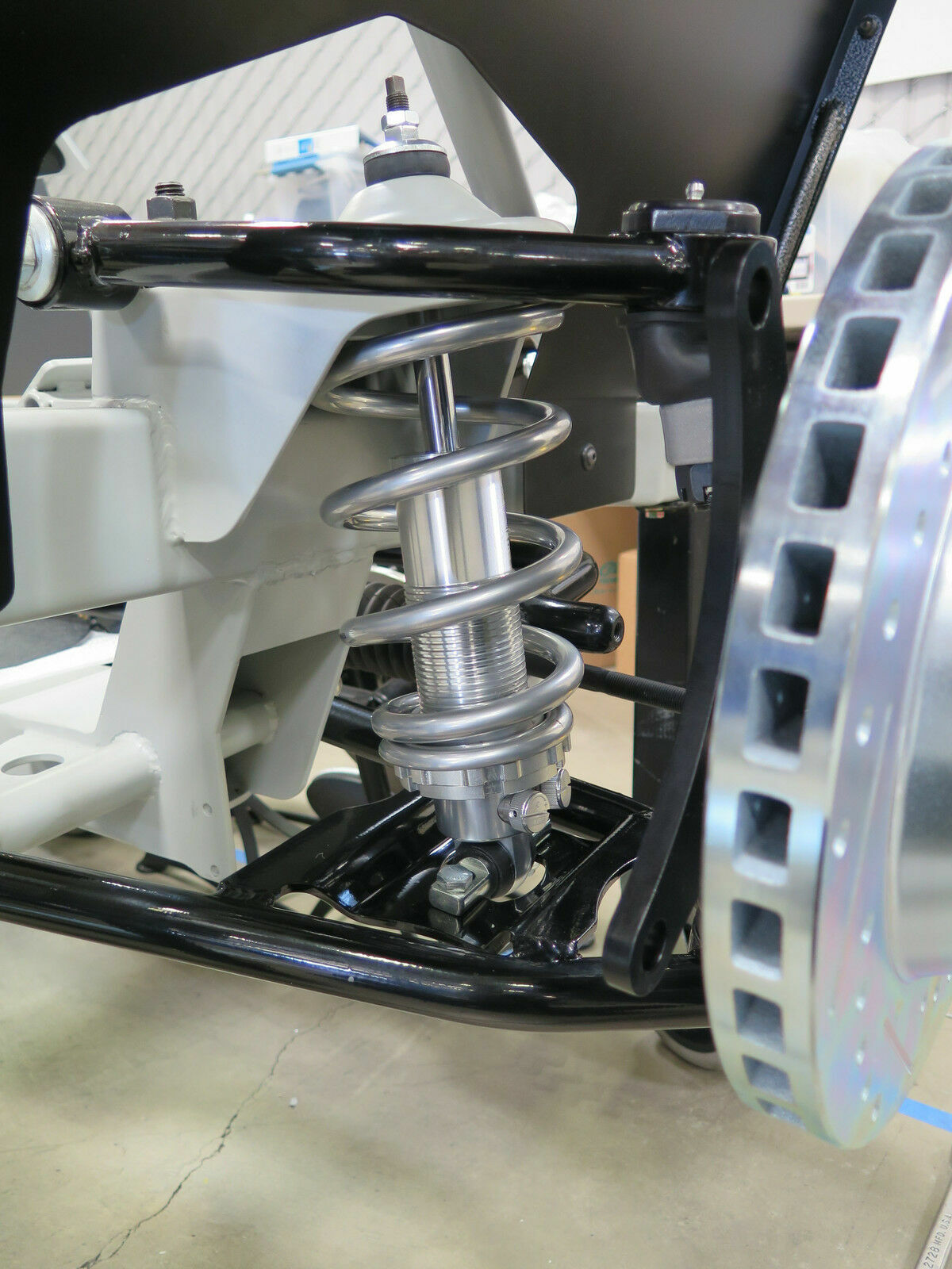 62-67 CHEVY II NOVA FRONT IFS MUSTANG 2 CONVERSION RED WILWOOD VIKING ...