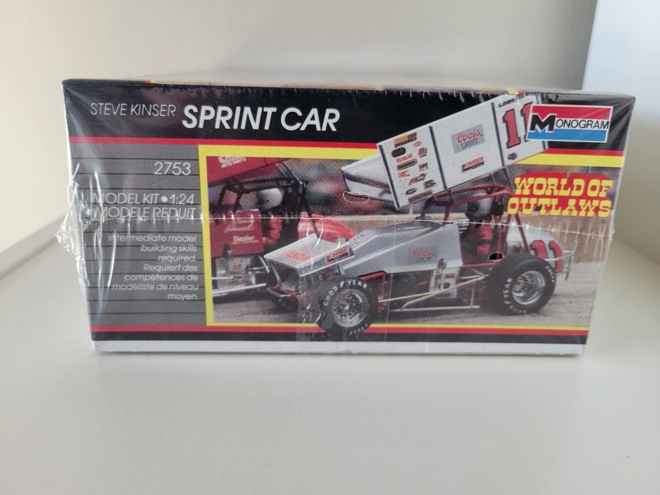 MONOGRAM STEVE KINSER GAMBLER SPRINT CAR 1:24 MODEL KIT SEALED #2778 ...