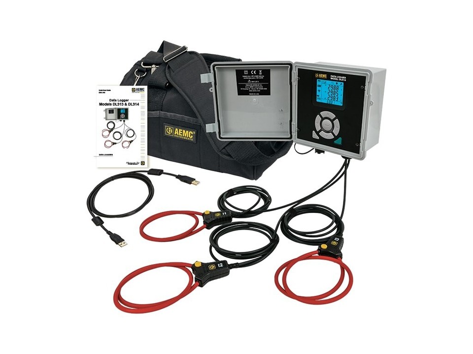 Data Logger AEMC DL914 Monitor & Record Electrical Power, 4 channel ...
