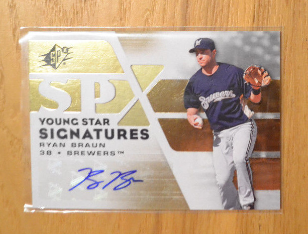 Ryan Braun 2008 Upper Deck SPX Young Star Signatures Auto Autograph | eBay