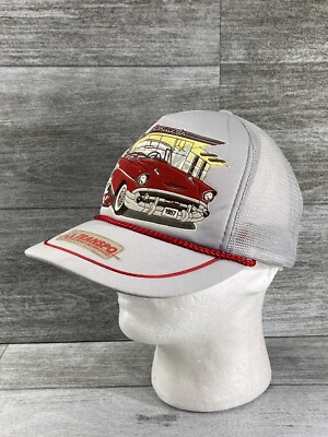 VTG Transpo Electronics 57 Chevy Bobs Drive In Mesh Snapback Trucker ...