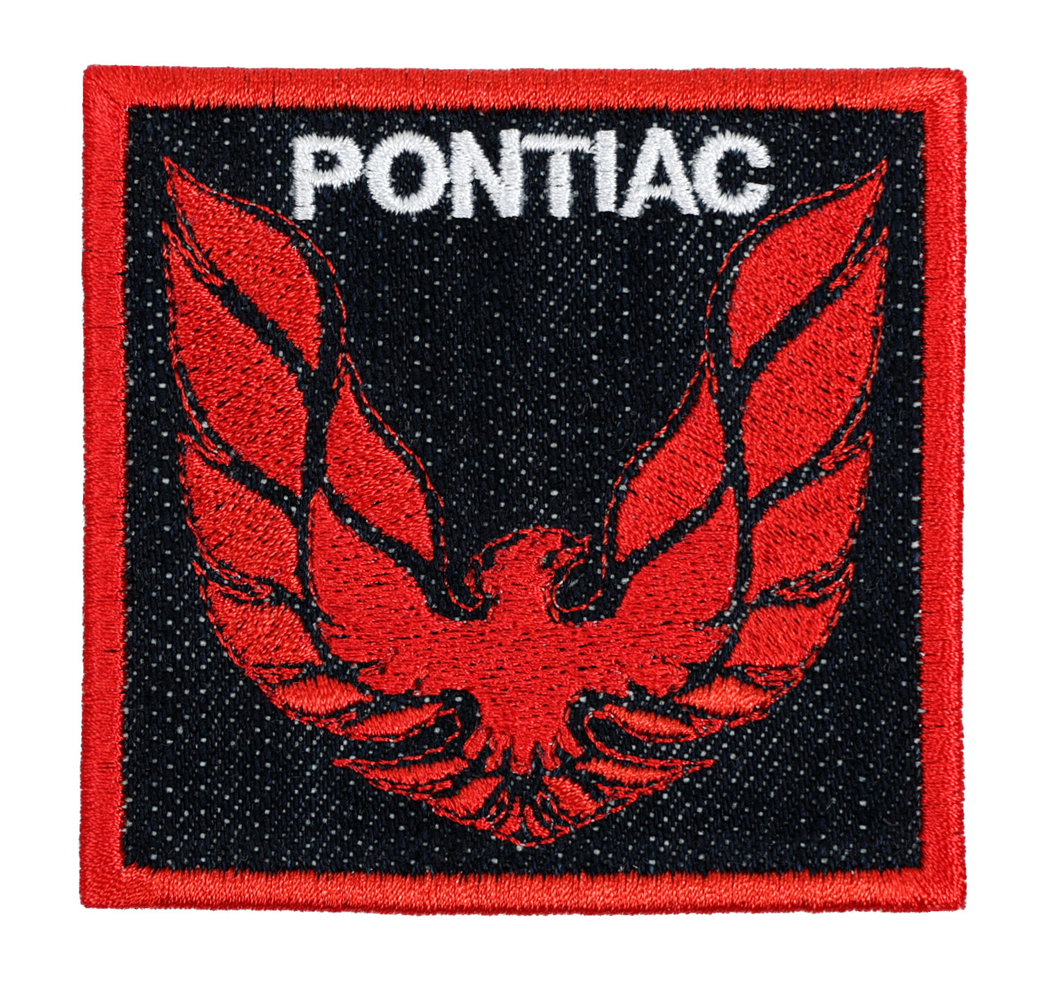 Pontiac Firebird Eagle Embroidered Patch Black/Red Iron-On Sew-On Hat ...