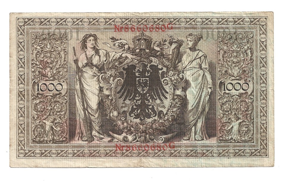 1910 Germany Reichsbanknote 1000 Mark | eBay