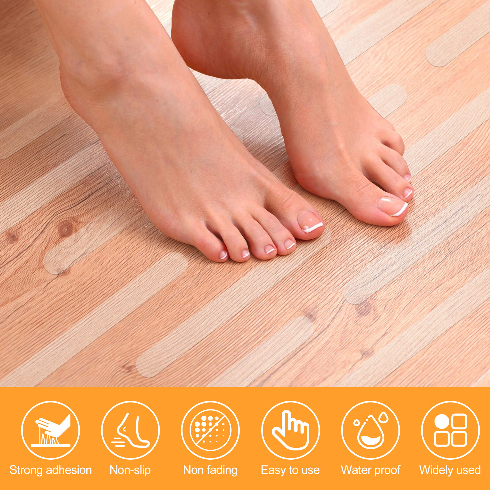 48Pcs Non-Slip Bathtub Stickers Waterproof Safety Shower Stickers with ...