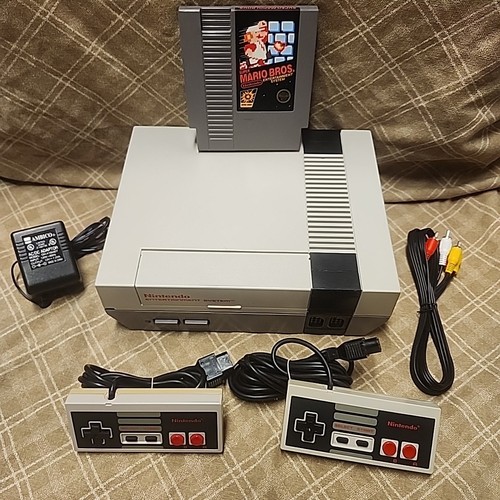 Nintendo NES Console Bundle W/ Mario Bros, 2 Controllers, TESTED | eBay