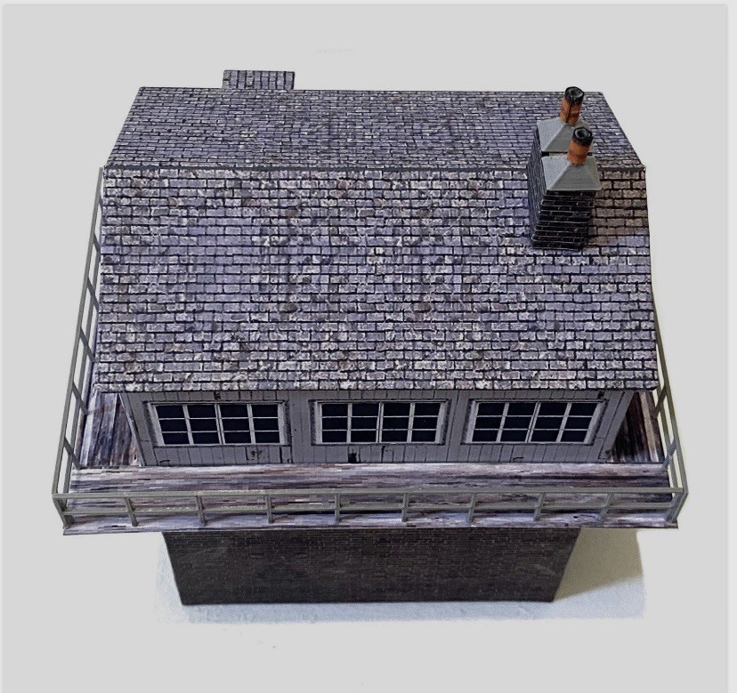 OO Gauge 1/76 Model Building Overhead Signal Box Model Railway Diorama ...