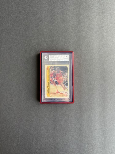 Michael Jordan 1986 86-87 Fleer Sticker Rookie RC #8 BGS 7 | eBay