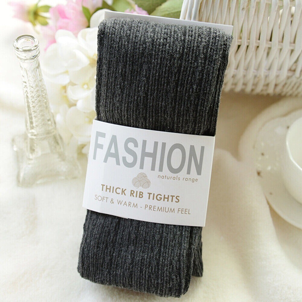 Yarn Knitted Tights Woolen Pantyhose Fashion Winter Stretch Stockings ...