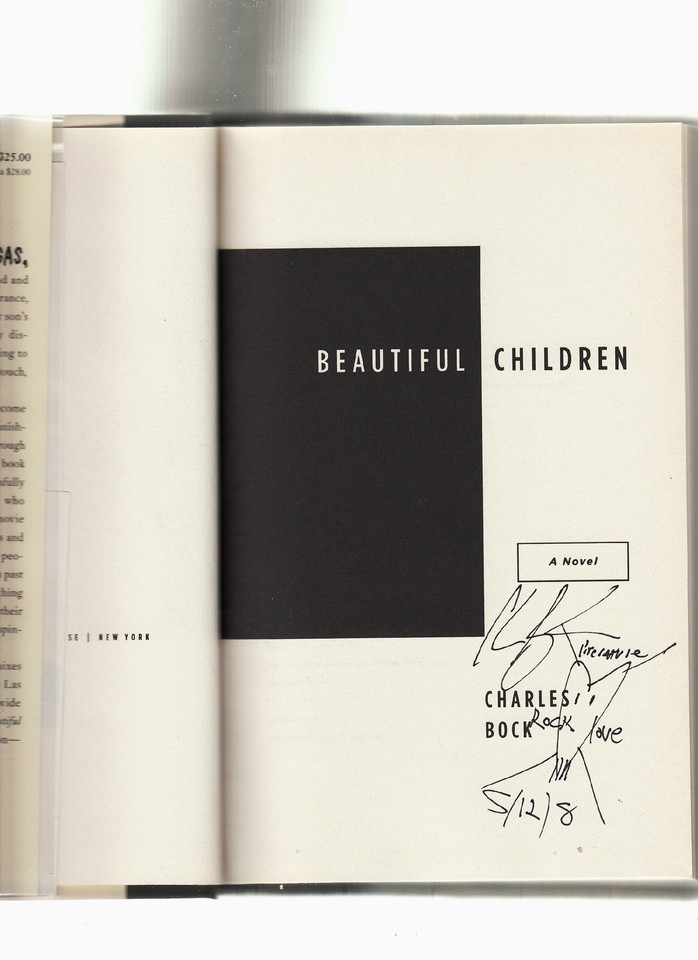 CHARLES BOCK-BEAUTIFUL CHILDREN--SIGNED 1ST ED 1993 LIKE NEW HB/J-DARK ...