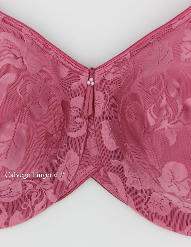 NWT WACOAL 85567 "Awareness" Full Figure Underwire Jacquard Bra, Rose ...