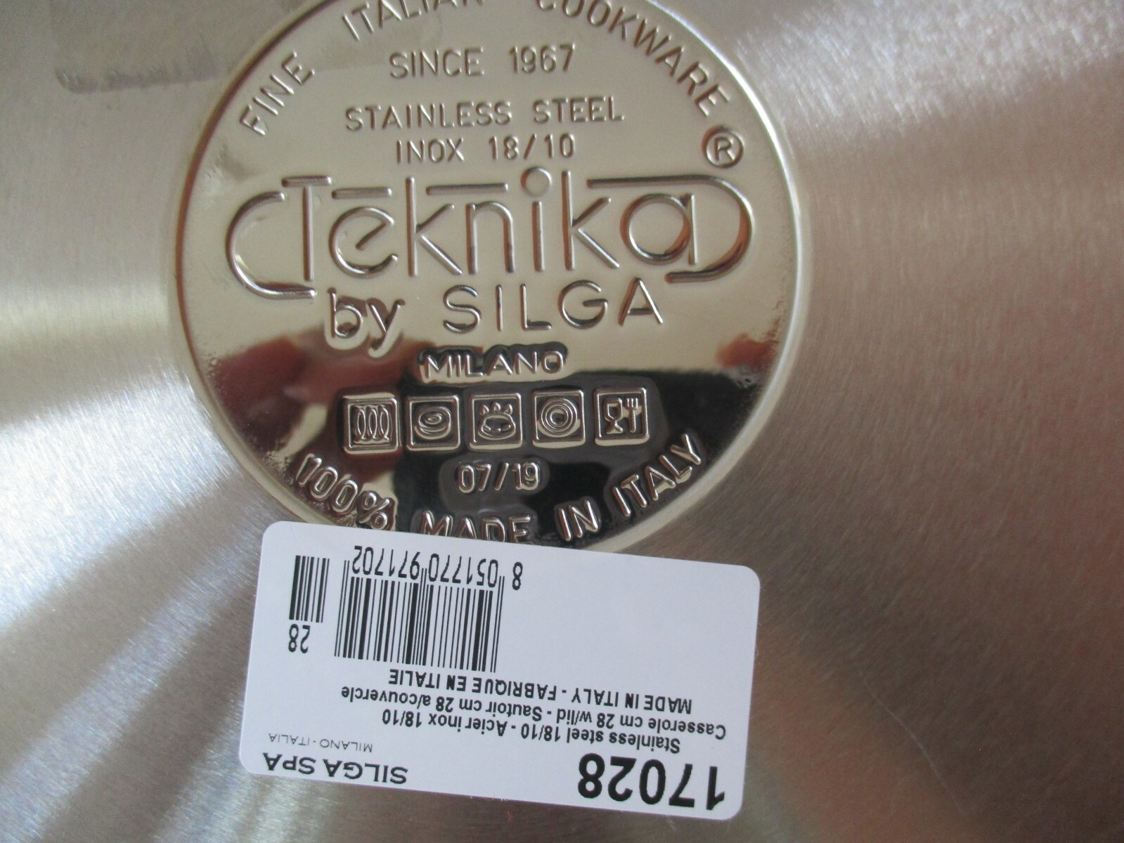 BNWT Silga Teknika 28cm (11") Risotto Pot - "Bombatina" w/ lid, casserole, 17028 | eBay