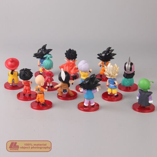 Dragon Ball Z Son Goku Gohan Vegeta Trunks 13Pcs PVC Figure Cake Topper ...