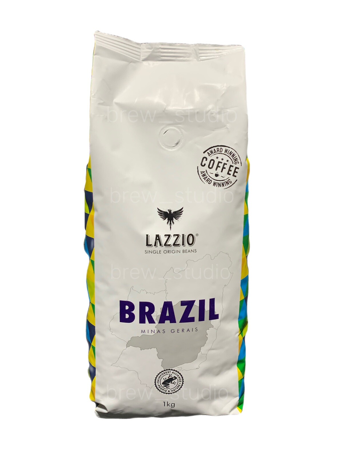 2 x LAZZIO Coffee Beans BRAZIL Single Origin Beans 1KG - Coffee ...