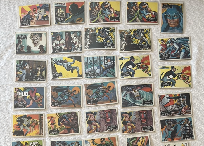 LOT OF 43 TOPPS 1966 BATMAN BLACK BAT TRADING CARDS w/12 Duplicates | eBay
