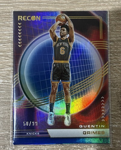 2022-23 Panini Recon Holo Blue /99 Quentin Grimes #141 Knicks Pistons ...