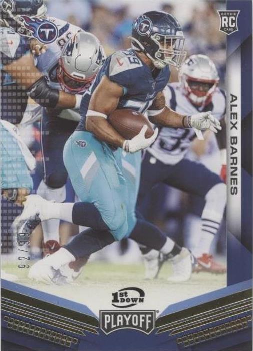 2019 Panini Playoff - Rookies Alex Barnes #278 1st Down /99 (RC) for ...