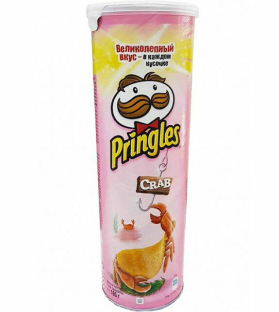 3 X165g Pringles Potato Chips Crab Russian Edition Worldwide for sale ...