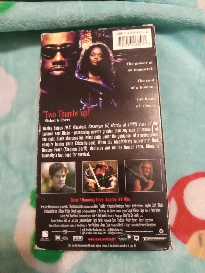 Blade (VHS, 1998) 794043468537| eBay