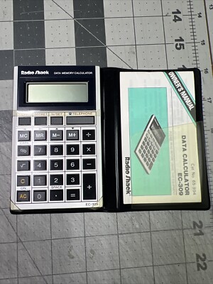 Radio Shack Calculator model EC-309 with holder Vintage 1986 | eBay