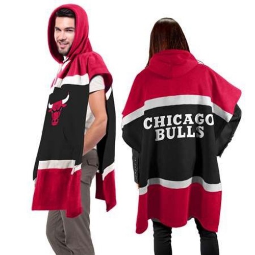 NBA Chicago Bulls Hoodie Poncho (one Size Fit Most) %100 Licensed | eBay