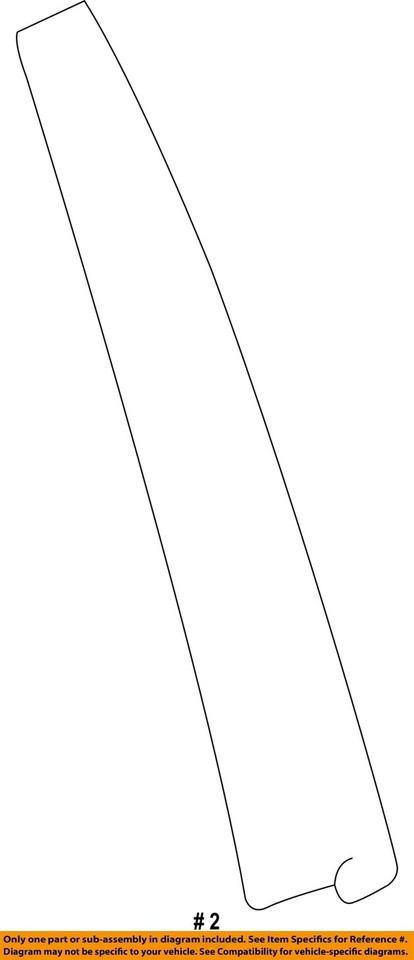 Chevrolet GM OEM 16-18 Cruze Exterior-Rear-Applique Window Trim Right ...