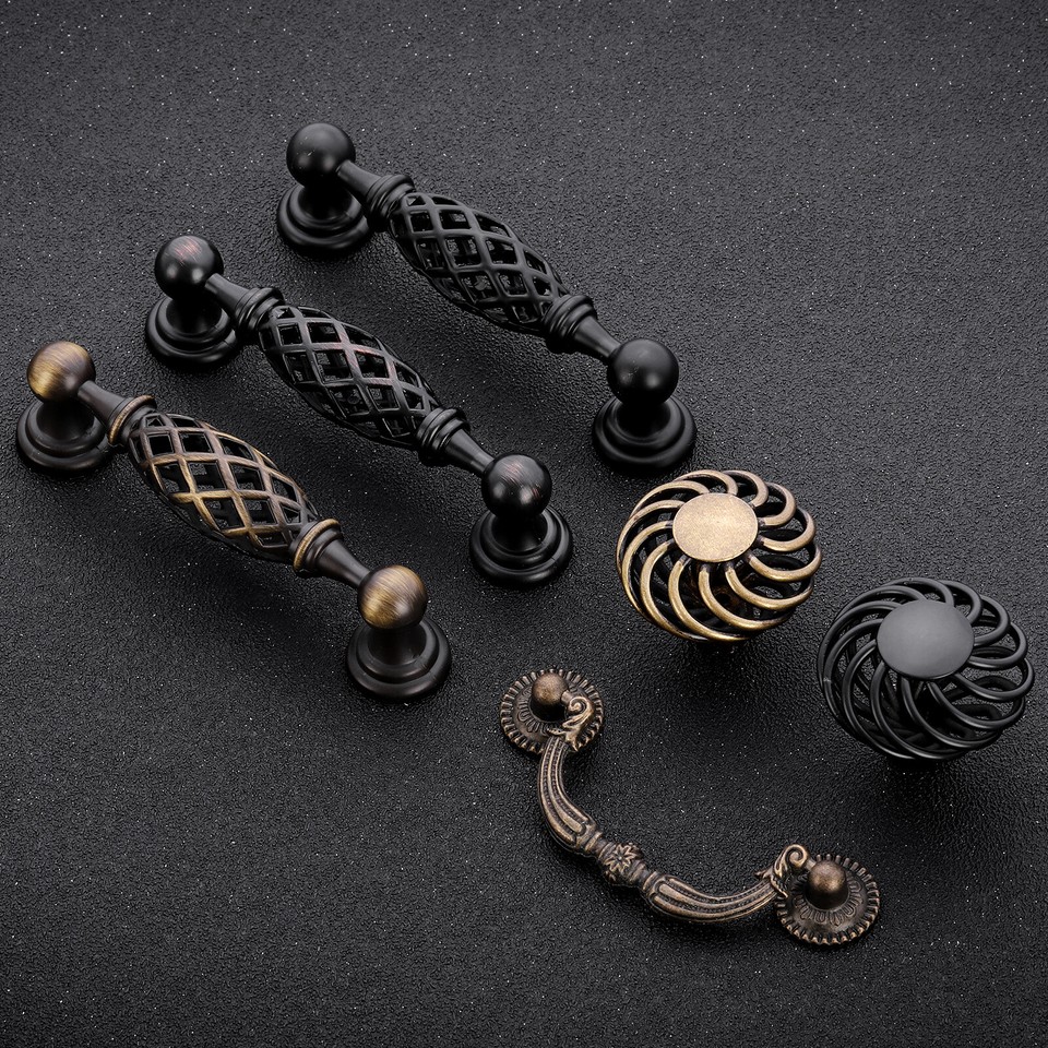 1-10 PACK Drop Bail Dresser Pull Handle Drawer Pulls Rustic Antique ...
