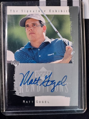 2003 Upper Deck Renditions Signature Exhibit #MG Matt Gogel Auto PGA ...
