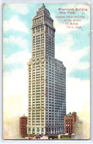 Woolworth Building, New York (1912) - Antique Postcard | eBay