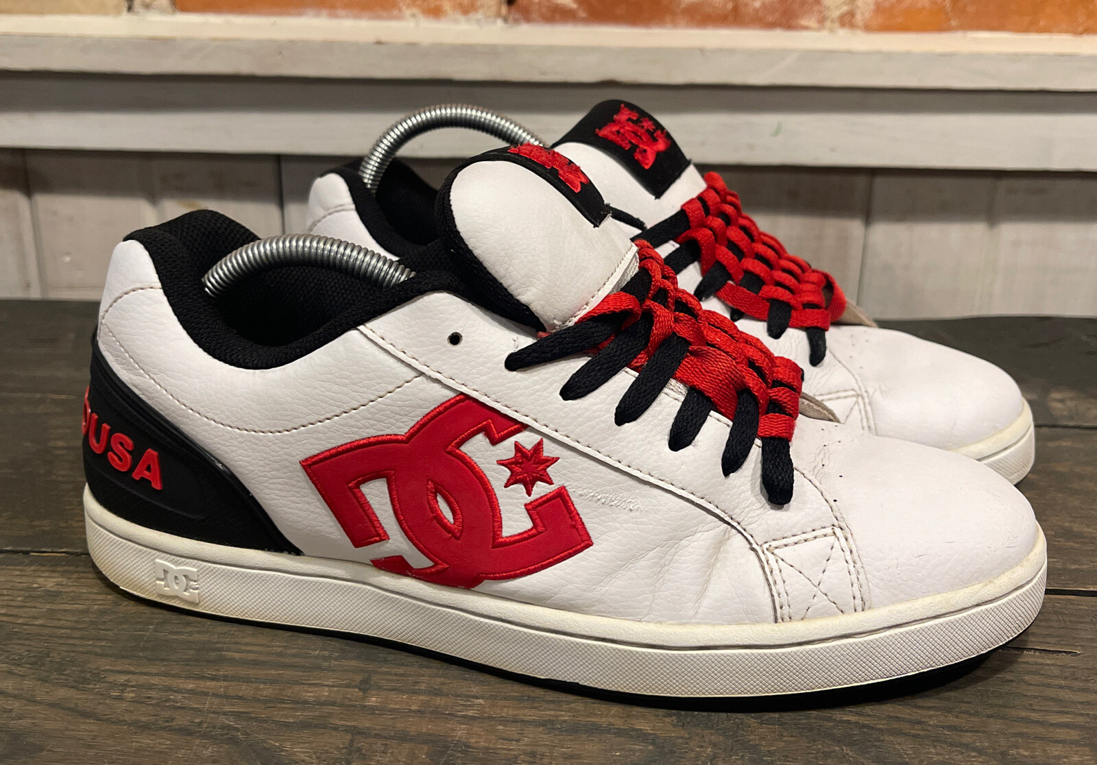 HTF! RARE! DC Skate Shoes Sneakers Men’s Clemente Whi… - Gem