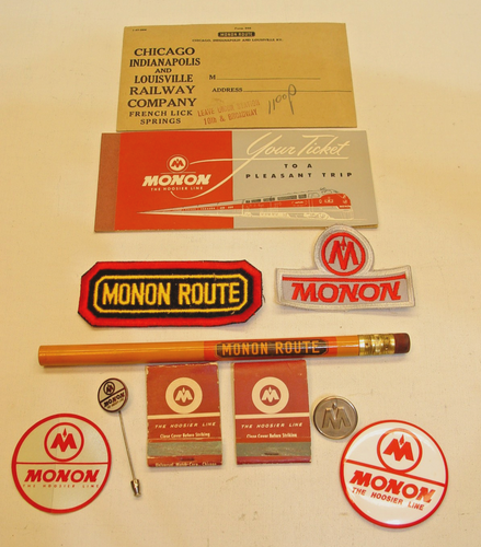 LOT OF VINTAGE MONON RAILROAD MEMORABILIA | eBay